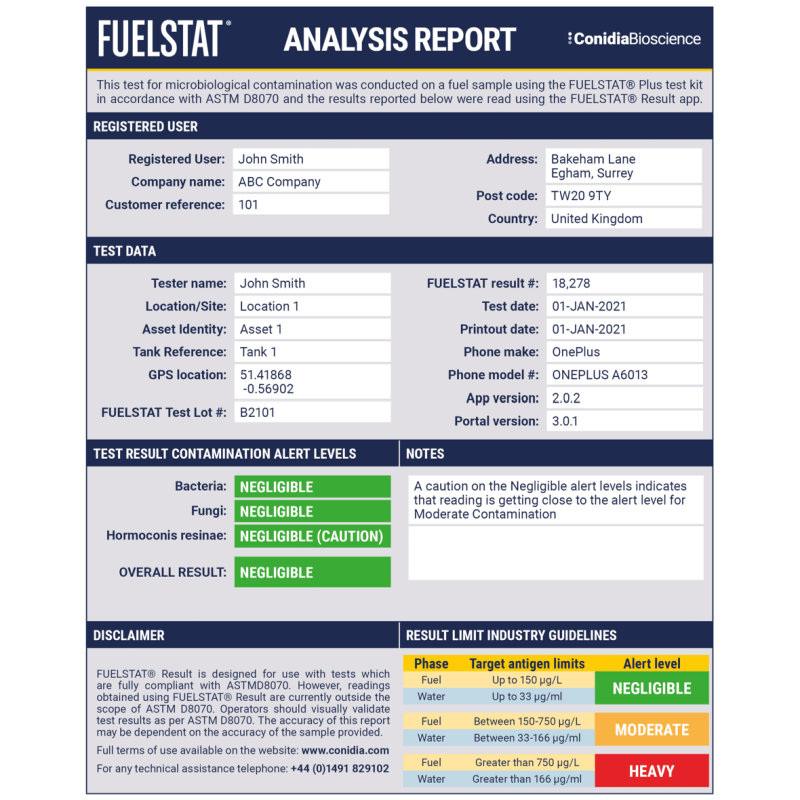 FUELSTAT® Plus Jet A-1 Microbial Detection Test Kit - Heliport Supplies