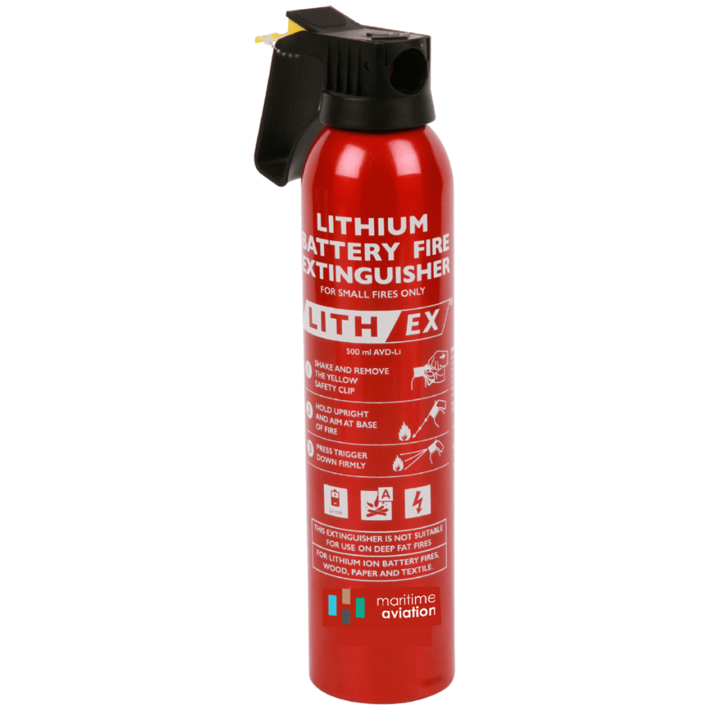 Lith-Ex Lithium-Ion Hand-Held Fire Extinguisher (0.5 Ltr) - Heliport ...