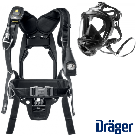 Dräger BA Set PSS3000 c/w Face Mask & Speech Diaphragm - Heliport Supplies