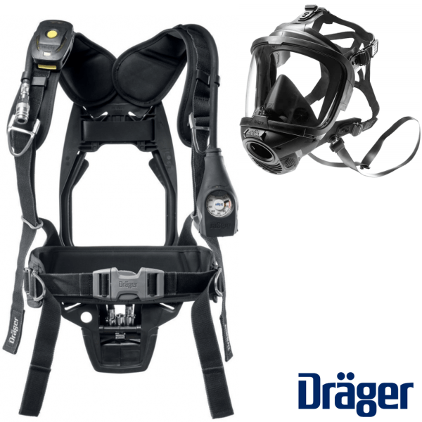 Dräger BA Set PSS3000 c/w Face Mask & Speech Diaphragm - Heliport Supplies