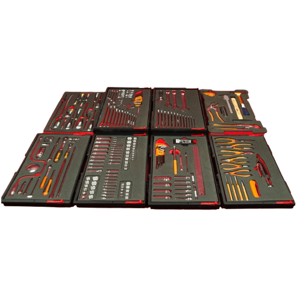 Aircraft Mechanic Tool Kit (160 Imp. Tools, Wheeled Case with Drawers ...