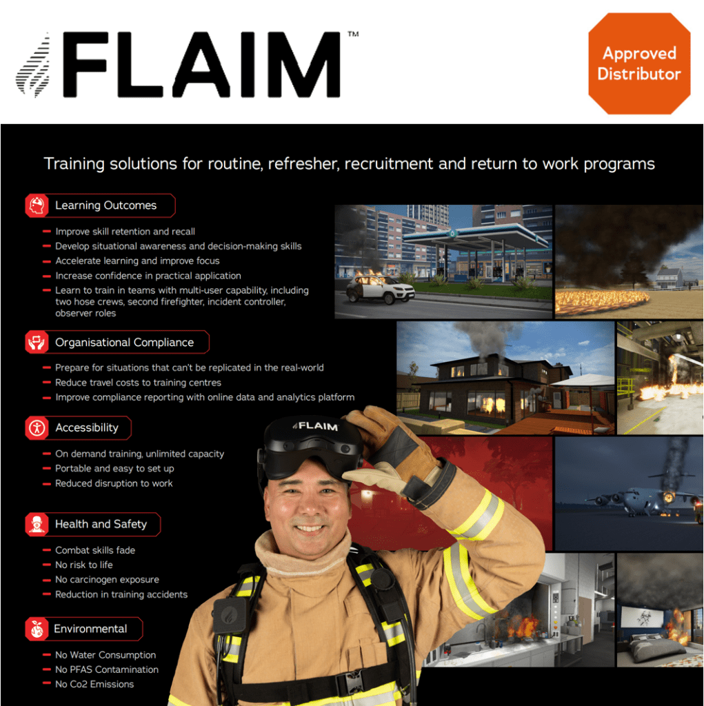 FLAIM VR Fire Safety Training System (Fire & Rescue Trainer) - Heliport Supplies