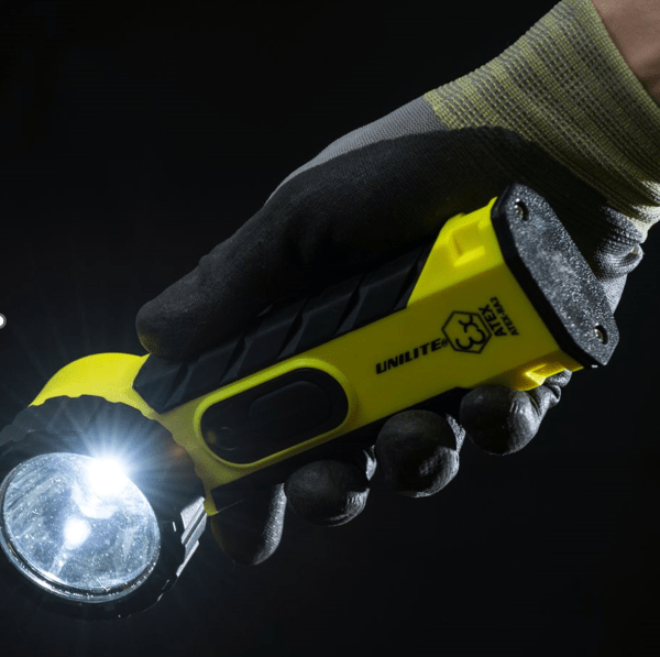 Unilite ATEX-RA2 Zone 0 LED Right Angle Torch (350 Lumen) - Heliport ...