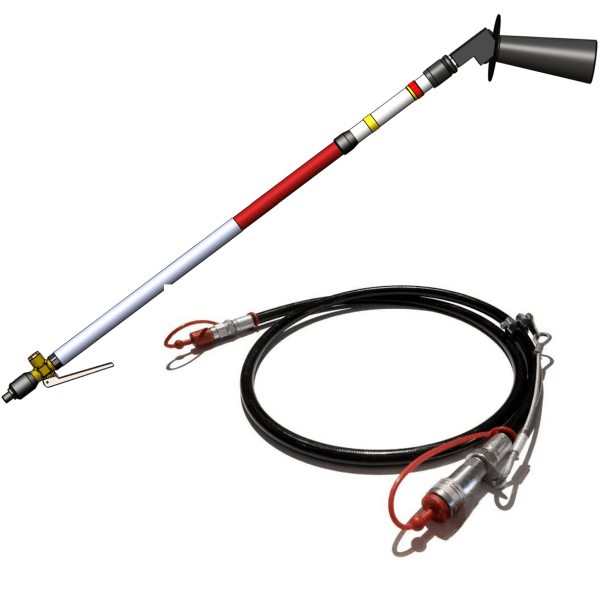 Telescopic Firefighting Lance with High Pressure Hose (Min. 120cm)