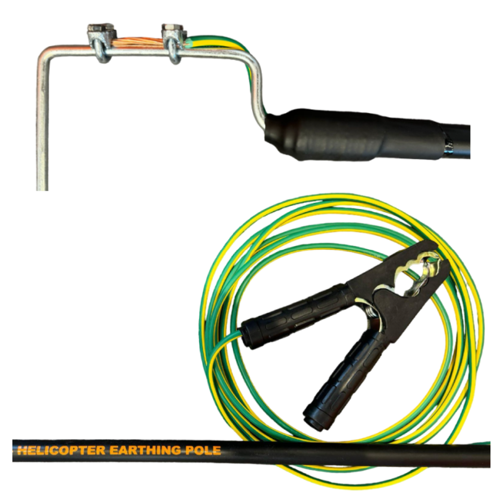 Anti-Static Helicopter Earthing Pole (NATO-approved) - Heliport Supplies