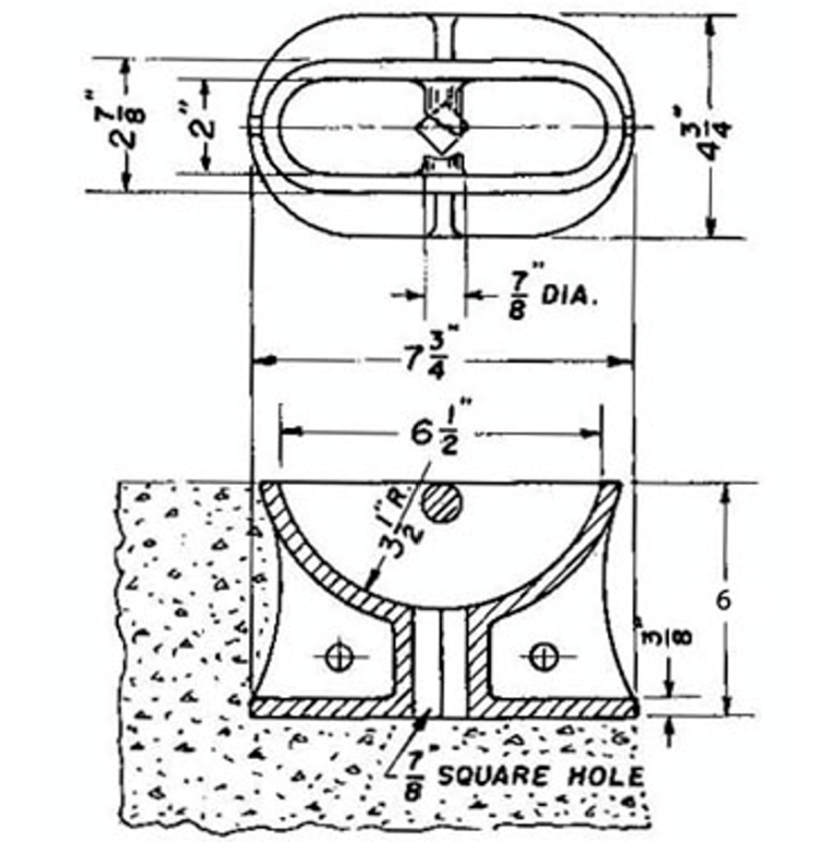 Helicopter Tie-Down Points for Concrete (Approx. Capacity: 10.5t ...